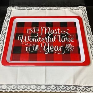 Dining | 5pc Farmhouse Buffalo Plaid Christmas Kitchen Set | Poshmark